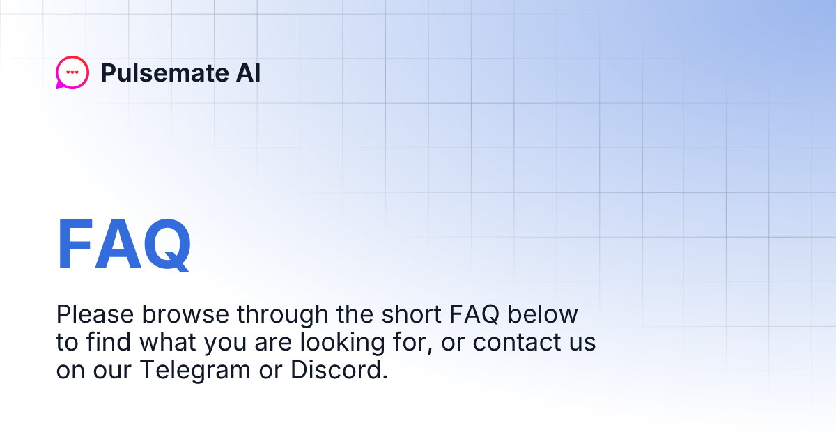FAQ | Pulsemate AI